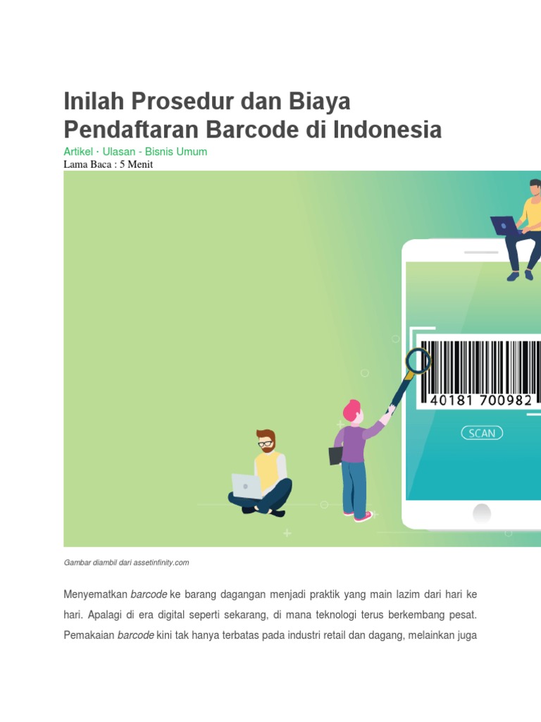 Inilah Prosedur Dan Biaya Pendaftaran Barcode Di Indonesia | PDF