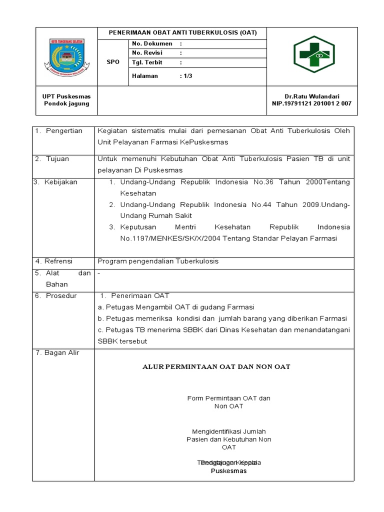 Sop Penerimaan Oat 2022 | PDF