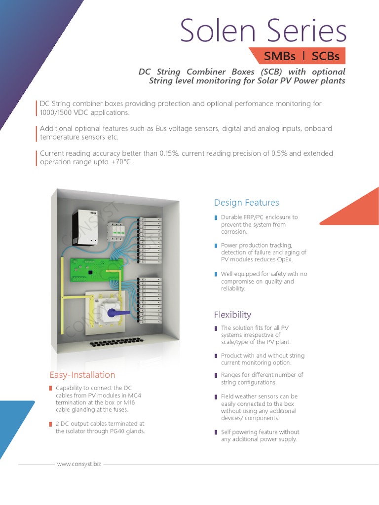 Solen SMB SCB Datasheet | PDF | Photovoltaics | Power Supply