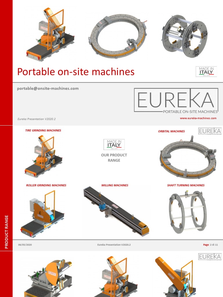 Eureka Machines - A VED Company - Macchine Utensili Portatili ...