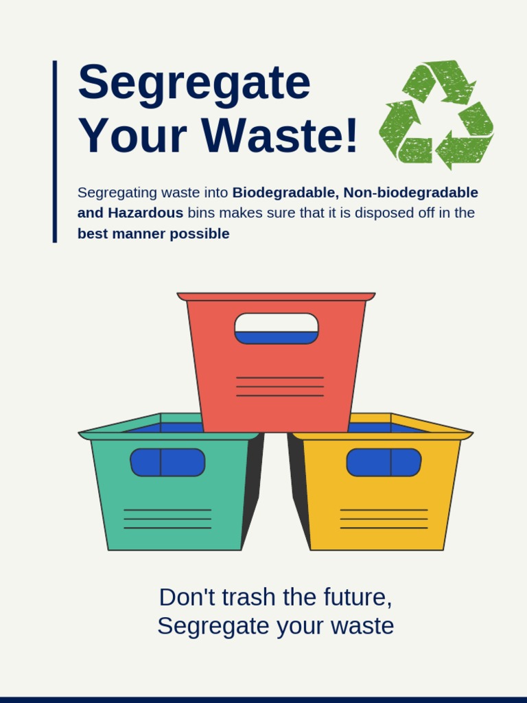 Colorful Super Swiss Garbage Segregation Reminder Recycling Poster | PDF