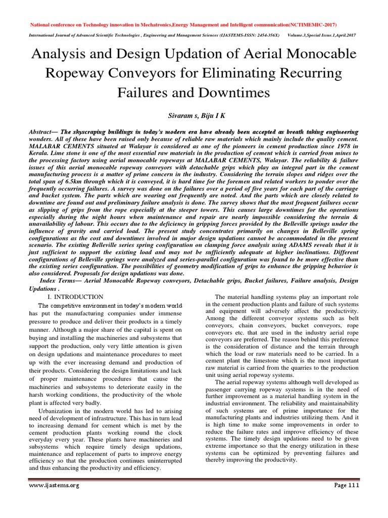 V3.sia1 - .25.analysis and Design Updation of Aerial Monocable Ropeway ...
