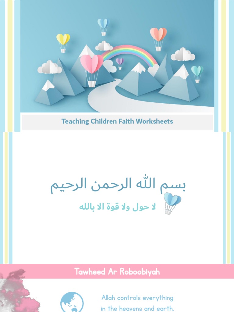 Islamic Children's Worksheets | PDF | Prophets And Messengers In Islam ...