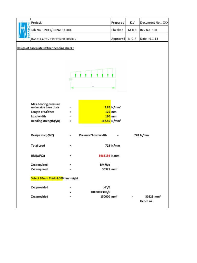 Cap Plate Design | PDF | Stress (Mechanics) | Mechanical Engineering