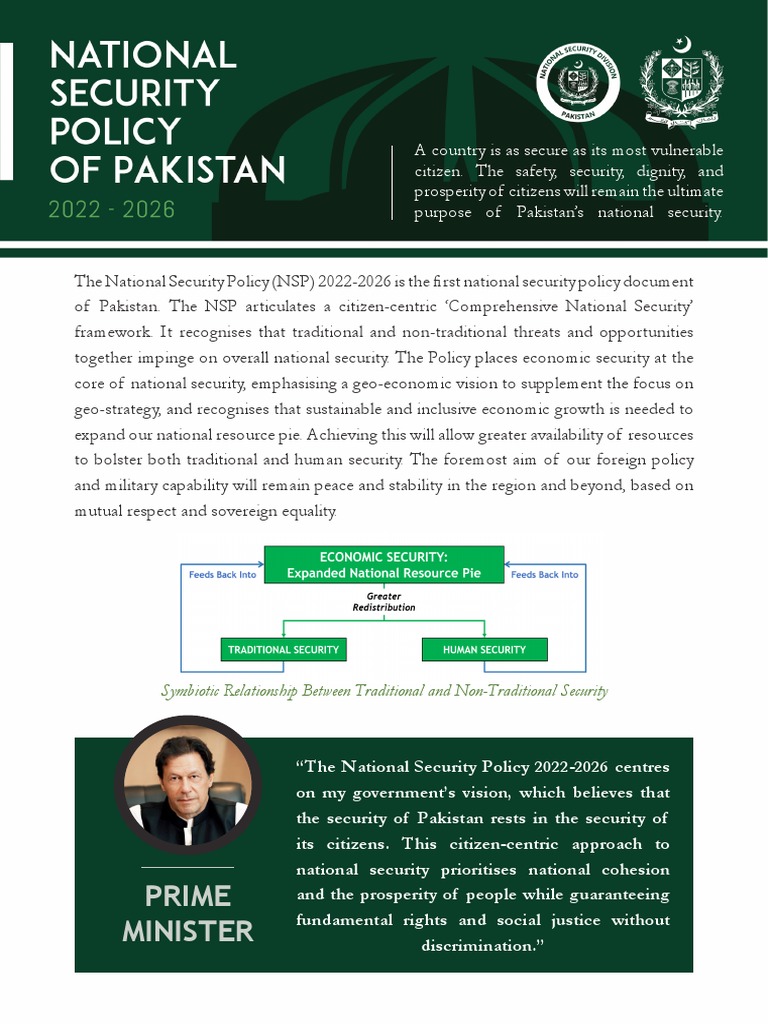 NSP Summary | PDF | National Security | Pakistan