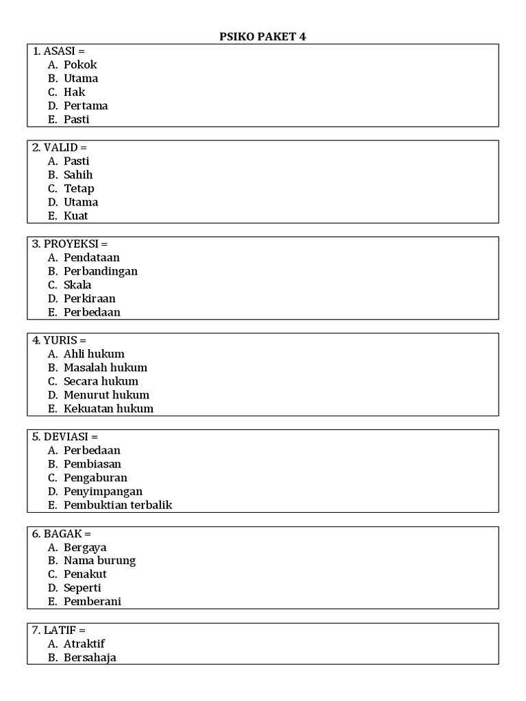 Psiko Paket 4 | PDF | Perjalanan | Seni