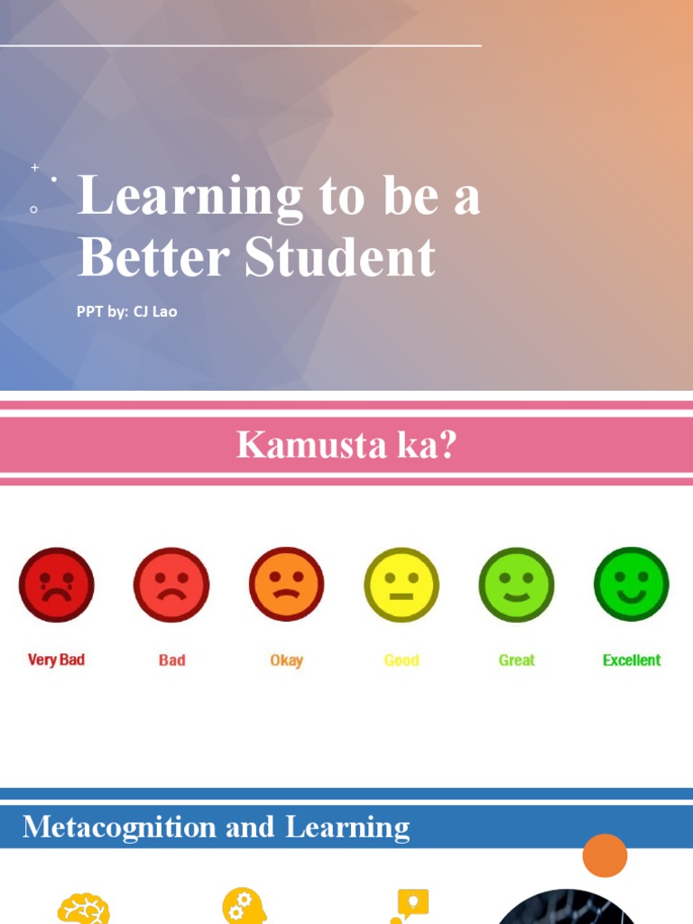 Learning To Be A Better Student | PDF