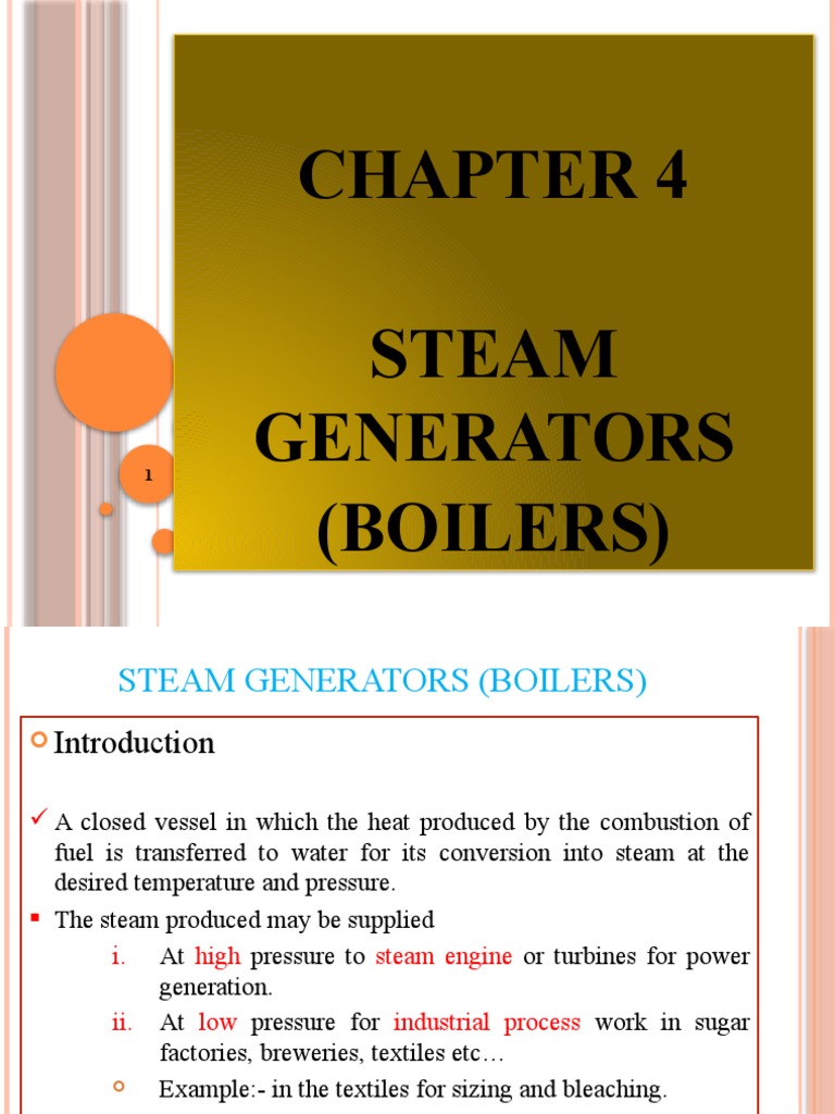 Steam Generators (Boilers) Explained | PDF | Boiler | Steam