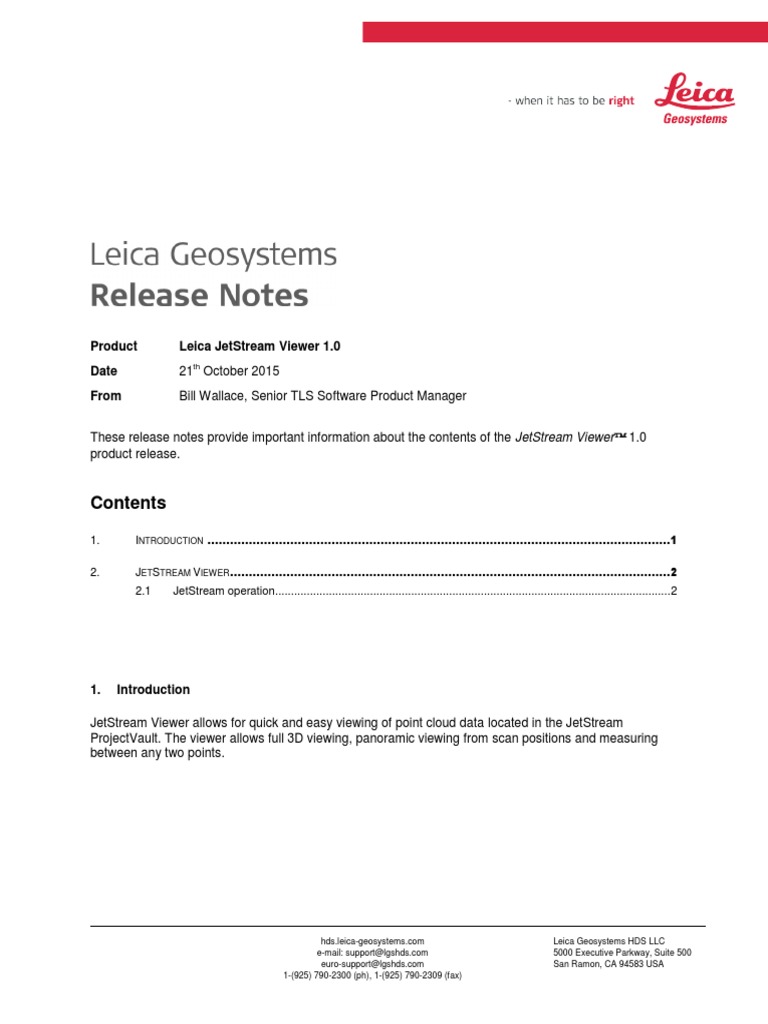 Leica JetStream Viewer Release Notes 1.0 | PDF | Image Scanner | Icon ...
