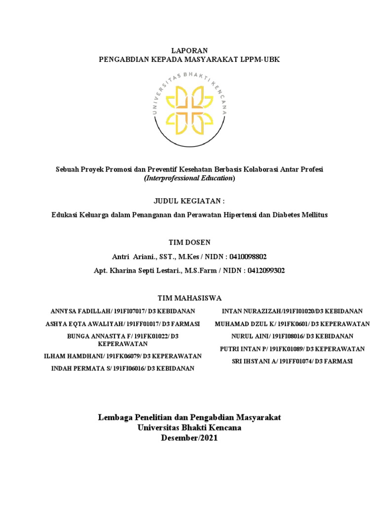 Format Laporan IPE | PDF