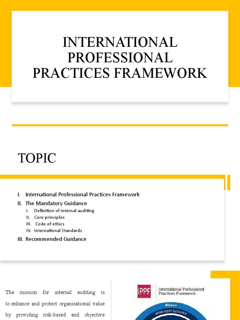 International Professional Practices Framework | PDF | Internal Audit ...