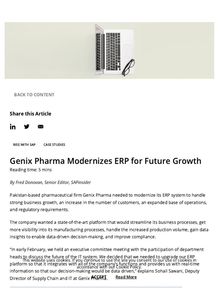 Genix Pharma Modernizes ERP For Future Growth - SAPinsider | PDF | Http ...