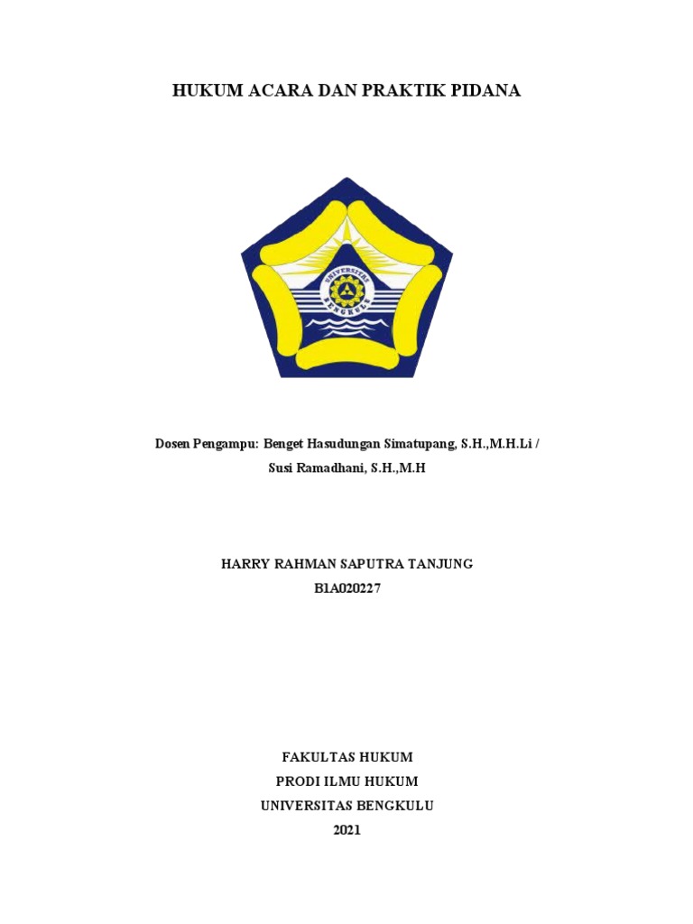 Harry Rahman Saputra Tanjung - B1a020227 - Happ | PDF
