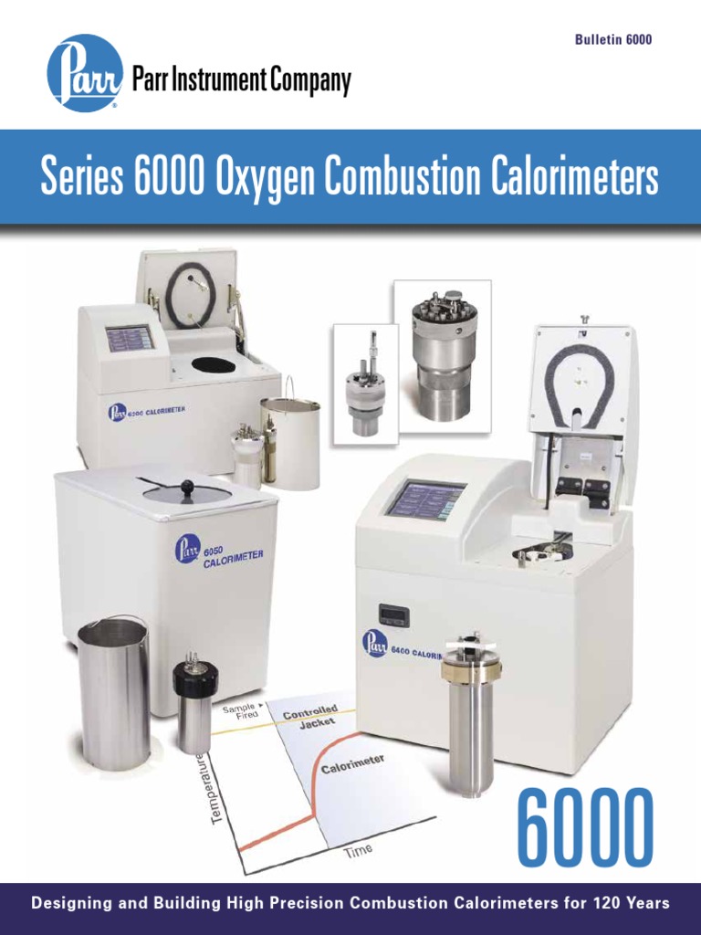 BOMB CALORIMETER Parr 6400 | PDF | Combustion | Oxygen
