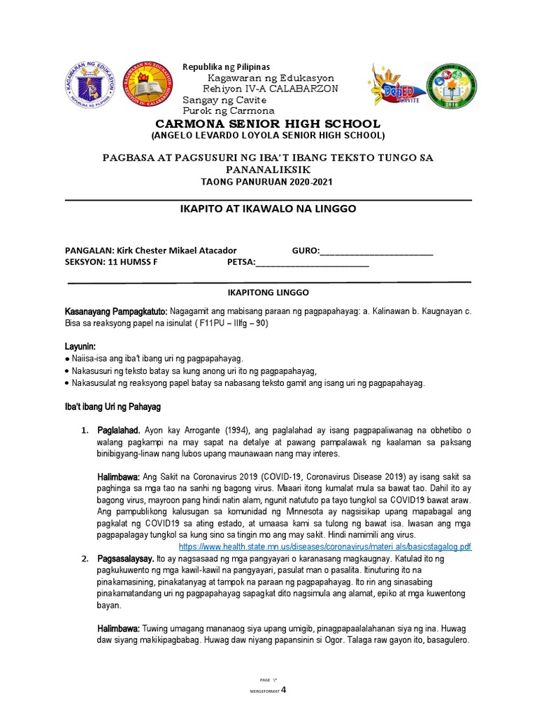 Week 7 8 Sas Pagbasa | PDF