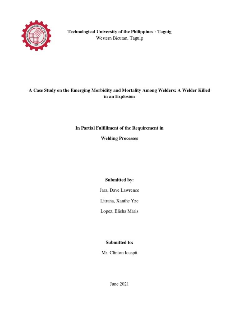 Case Study Welding | PDF | Combustion | Welding