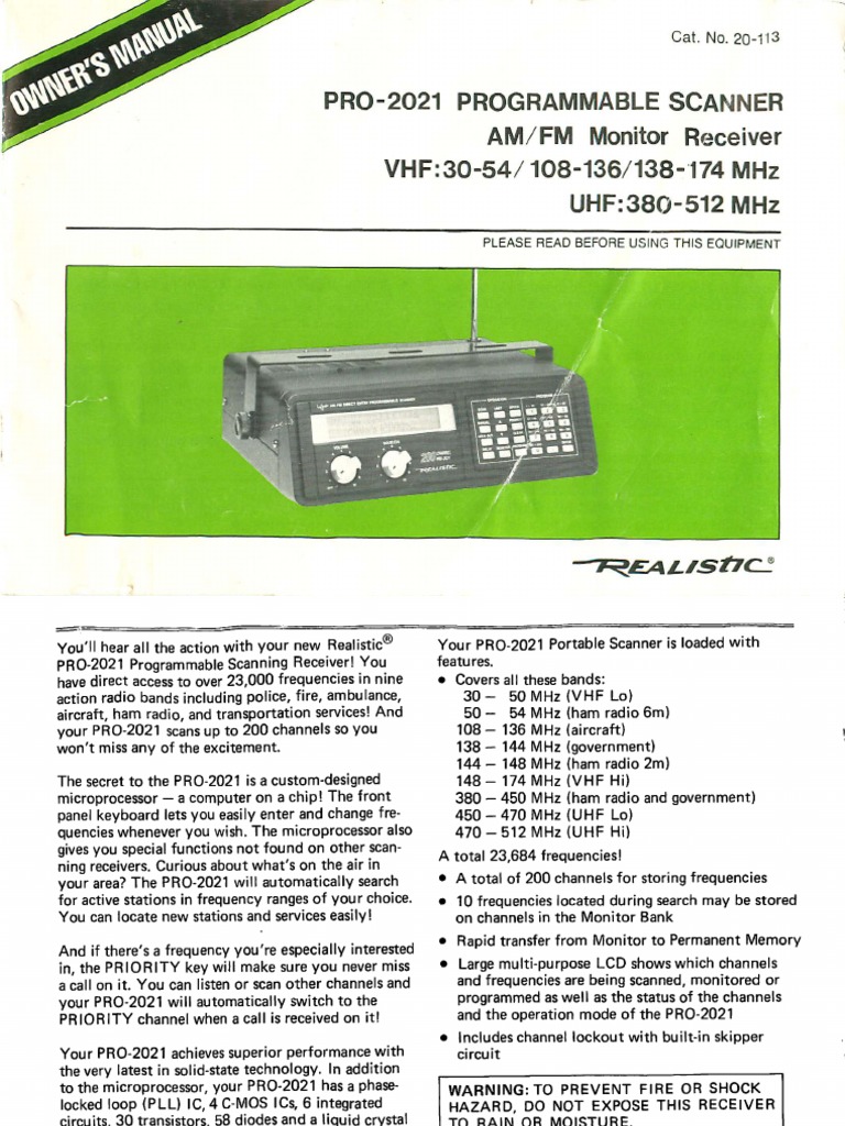 Realistic Pro 2021 Manual en | PDF