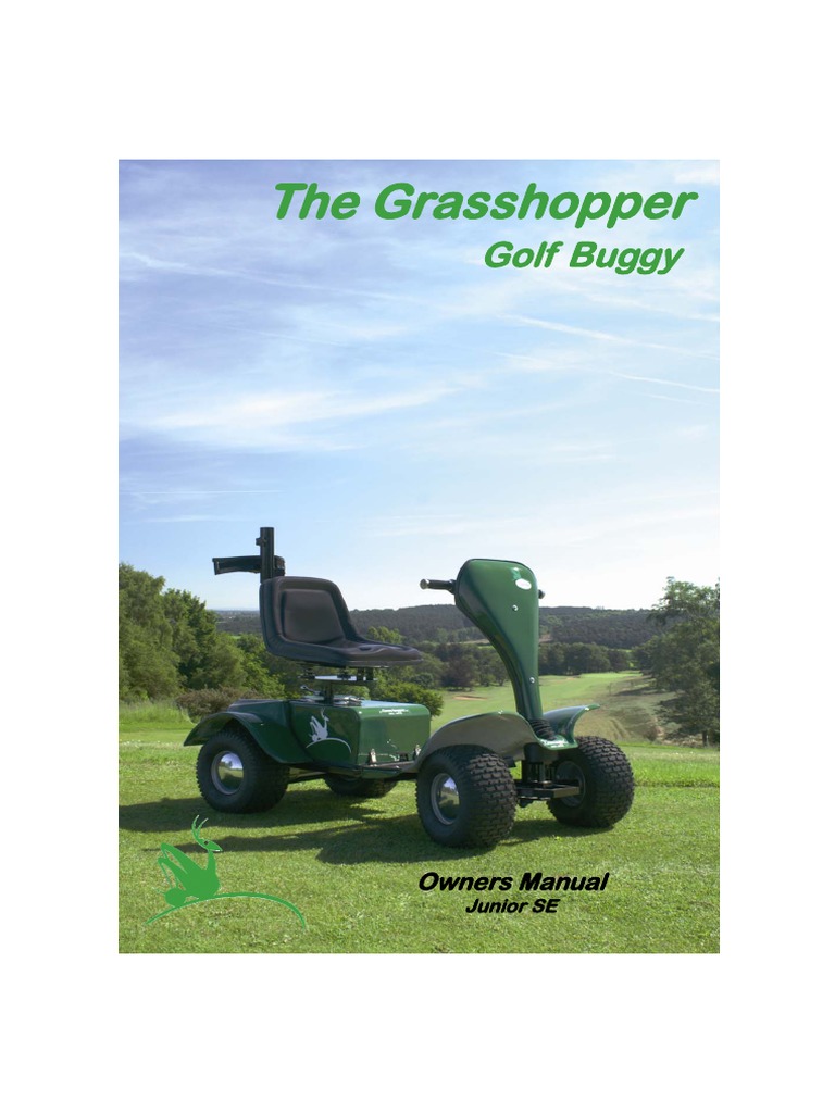 Grasshopper Junior SE Golf Buggy Manual | PDF | Electrical Connector ...