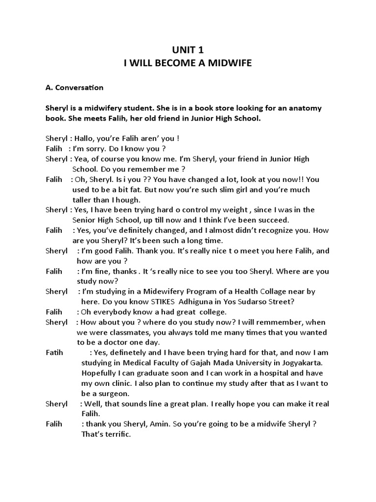 English for Midwifery Students | PDF | Medicine | Social Policy