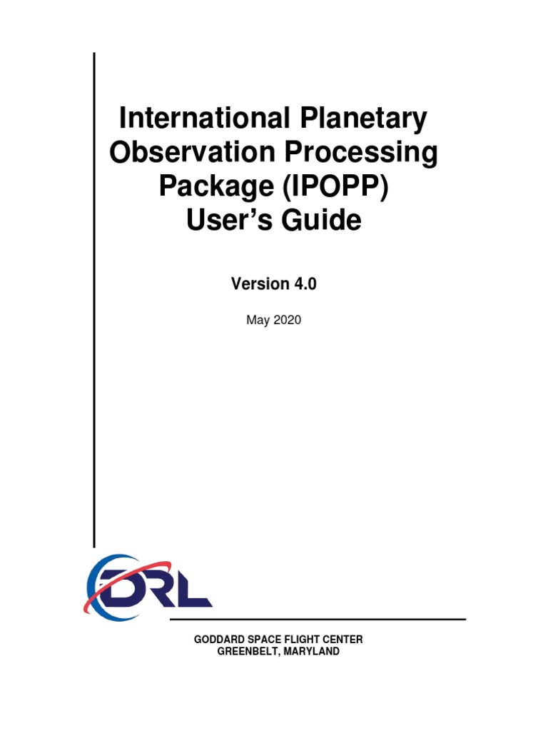 International Planetary Observation Processing Package (IPOPP) User 'S ...