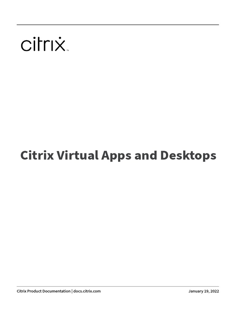 Citrix Virtual Apps and Desktops Translate | PDF | Citrix Systems | Virtualization
