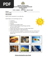 EVS Worksheet - Class I (Lesson 4: Clothes) | PDF | Clothing | Nature