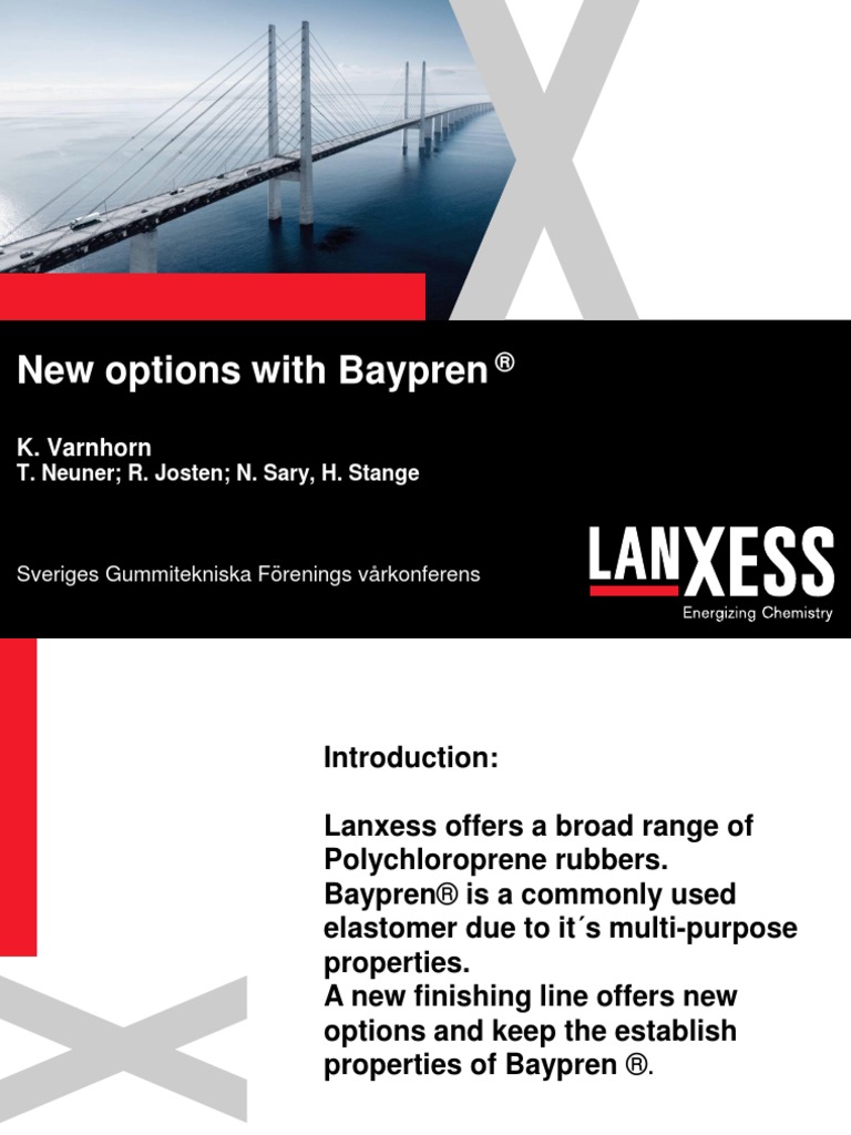 Baypren New Development With Old Polymer | PDF | Chemistry | Materials
