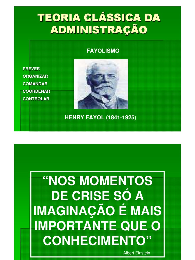 Fundamentos do Fayolismo na Administração | PDF | Business