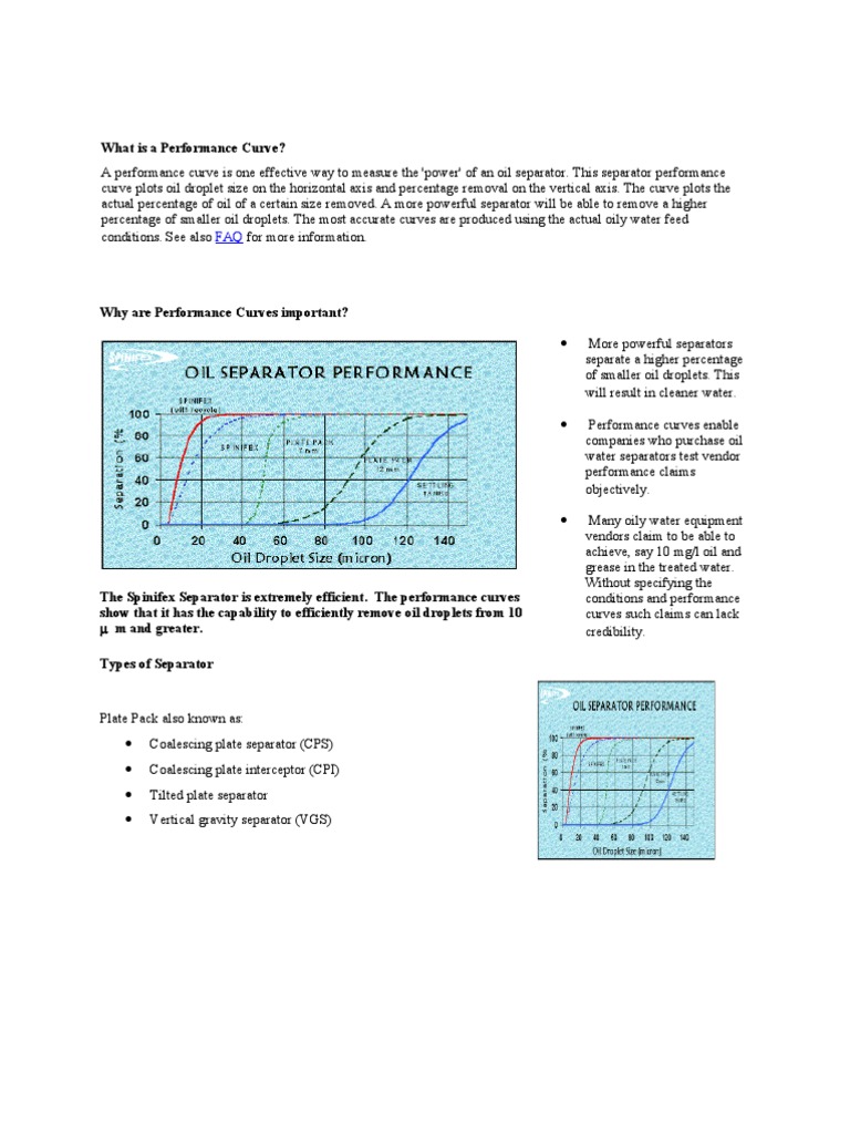 Performance Curves for Oil Separators | PDF | Chemical Engineering ...