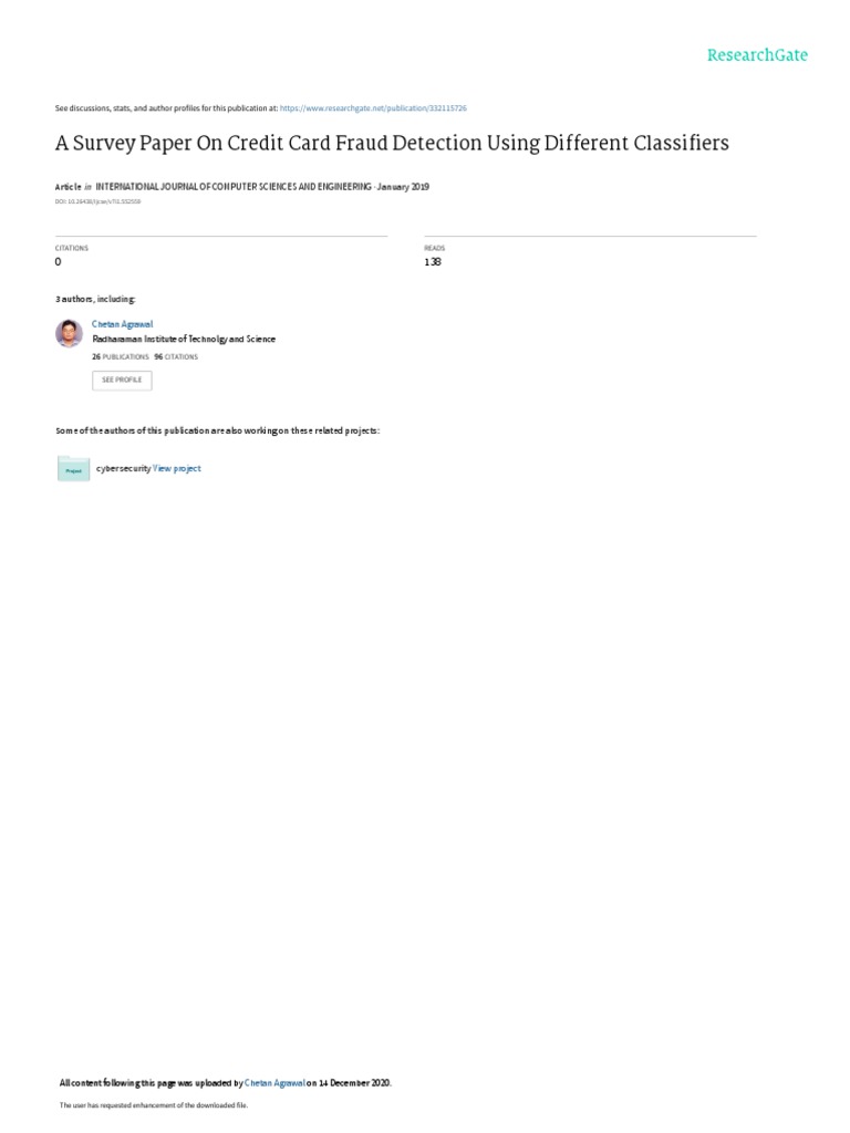 Credit Card Detection | PDF | Credit Card | Artificial Neural Network