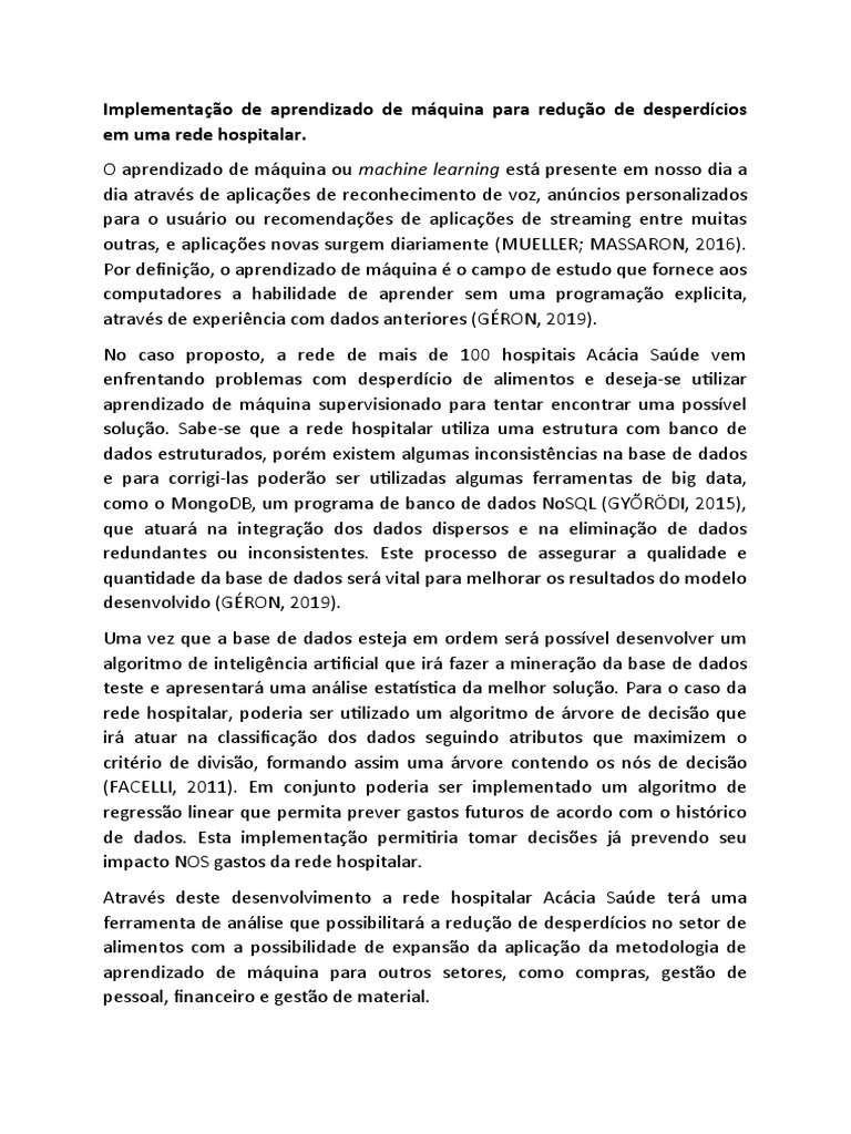 N1 - Aprendizado de Máquina Supervisionado - Rubens | PDF | Aprendizado ...