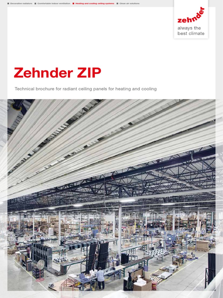 Zehnder ZIP Technical Brochure: Comfortable, Efficient and Flexible ...