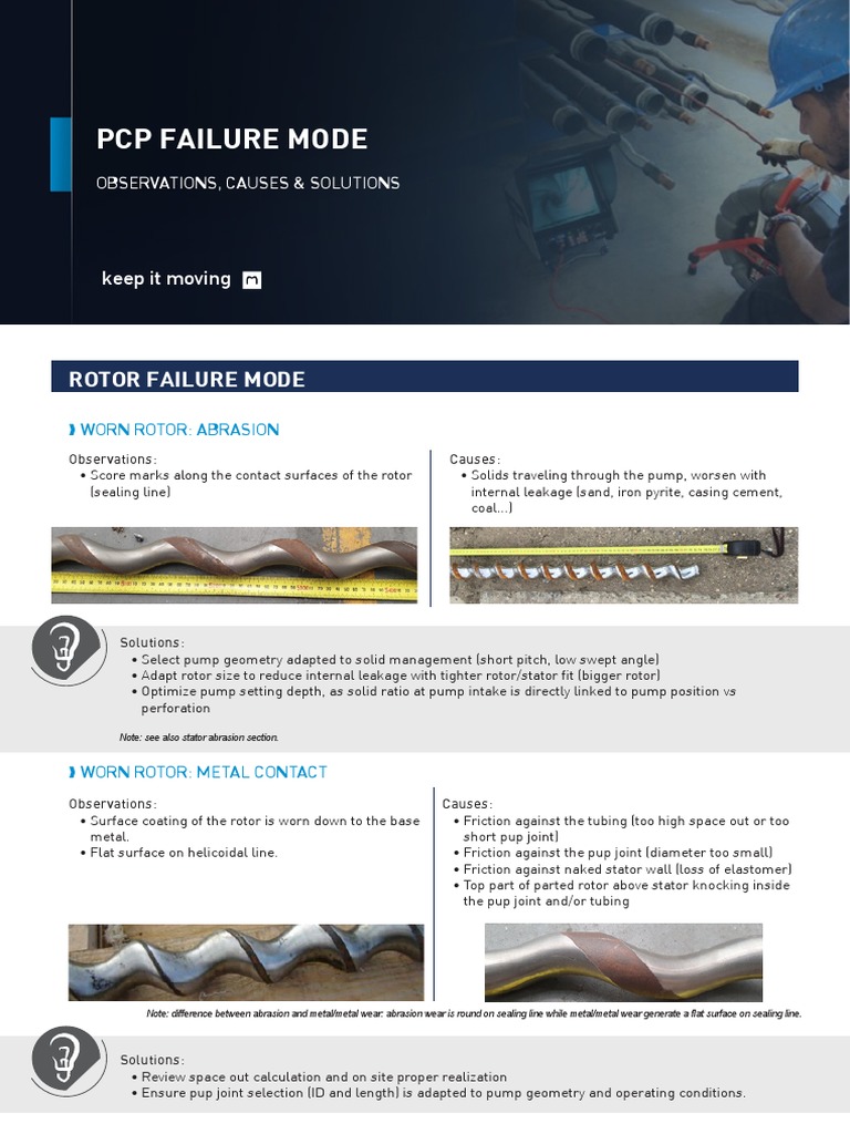 PCM PCP Failure Mode - A - Oct2019 | PDF | Pump | Chemical Engineering