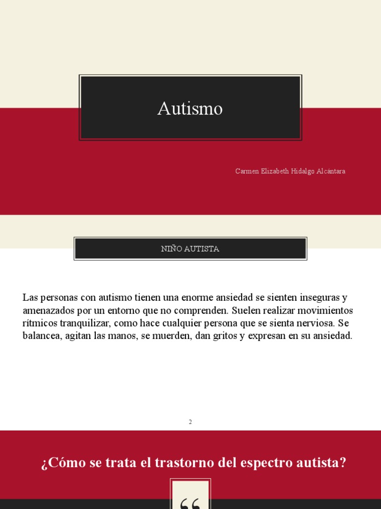 Autismo PPTX 1 (C) | PDF | Espectro autista | Medicina CLINICA