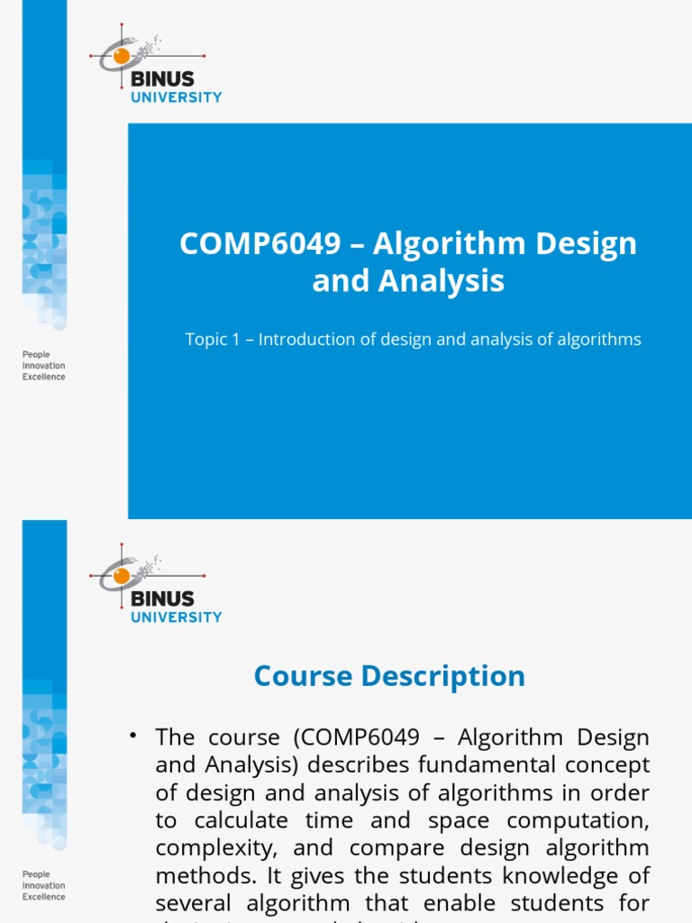 COMP6049 - Algorithm Design and Analysis | PDF | Algorithms | Subroutine