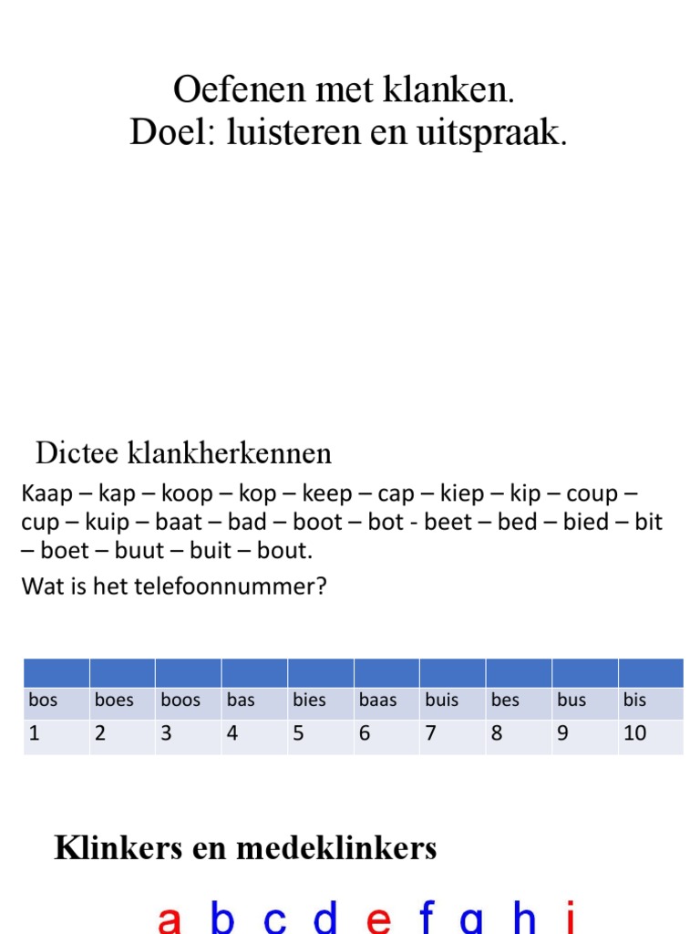 Oefenen Met Klanken | PDF