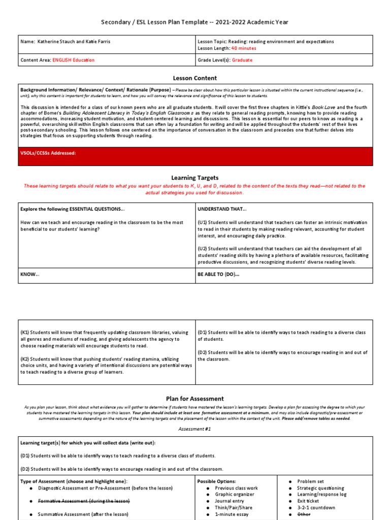 Carousel Discussion Lesson Plan | PDF | Educational Assessment ...