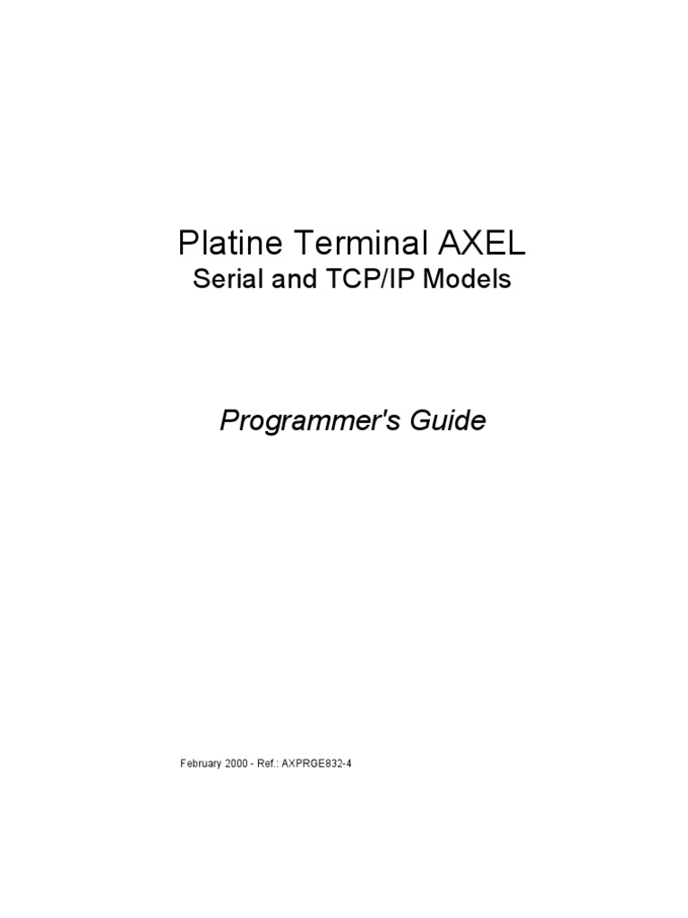 Axel Programacion | PDF | Computer Terminal | Areas Of Computer Science