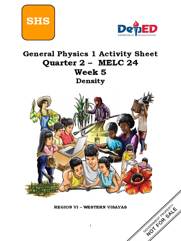 Quarter 2 - MELC 24 Week 5: General Physics 1 Activity Sheet | Download Free PDF | Density ...