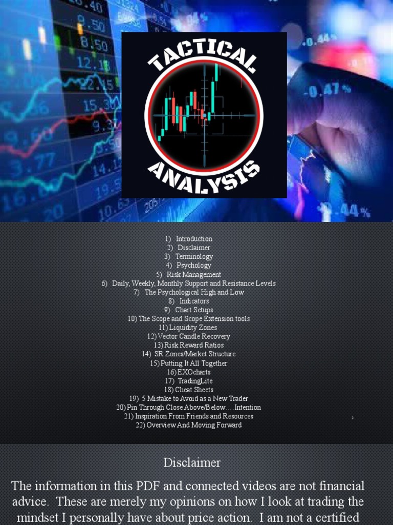 Tactical Analysis Strategy and Setup | PDF | Risk | Market Liquidity