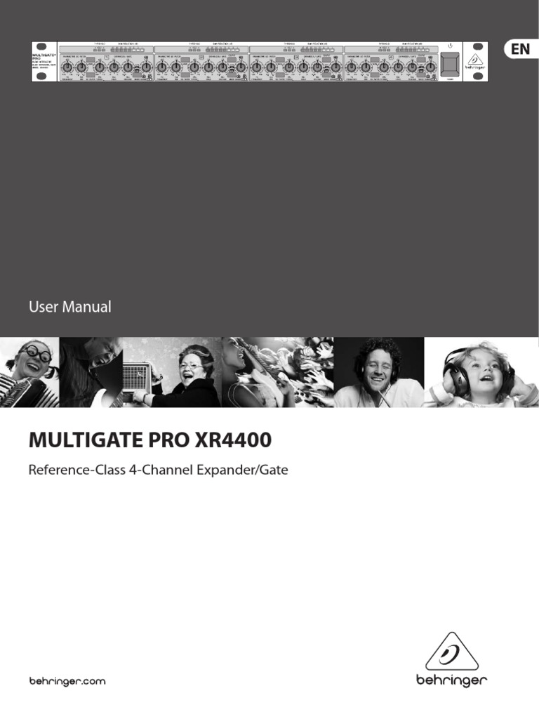 Behringer - Multigate Pro Xr4400 - User's Manual | PDF | Distortion ...