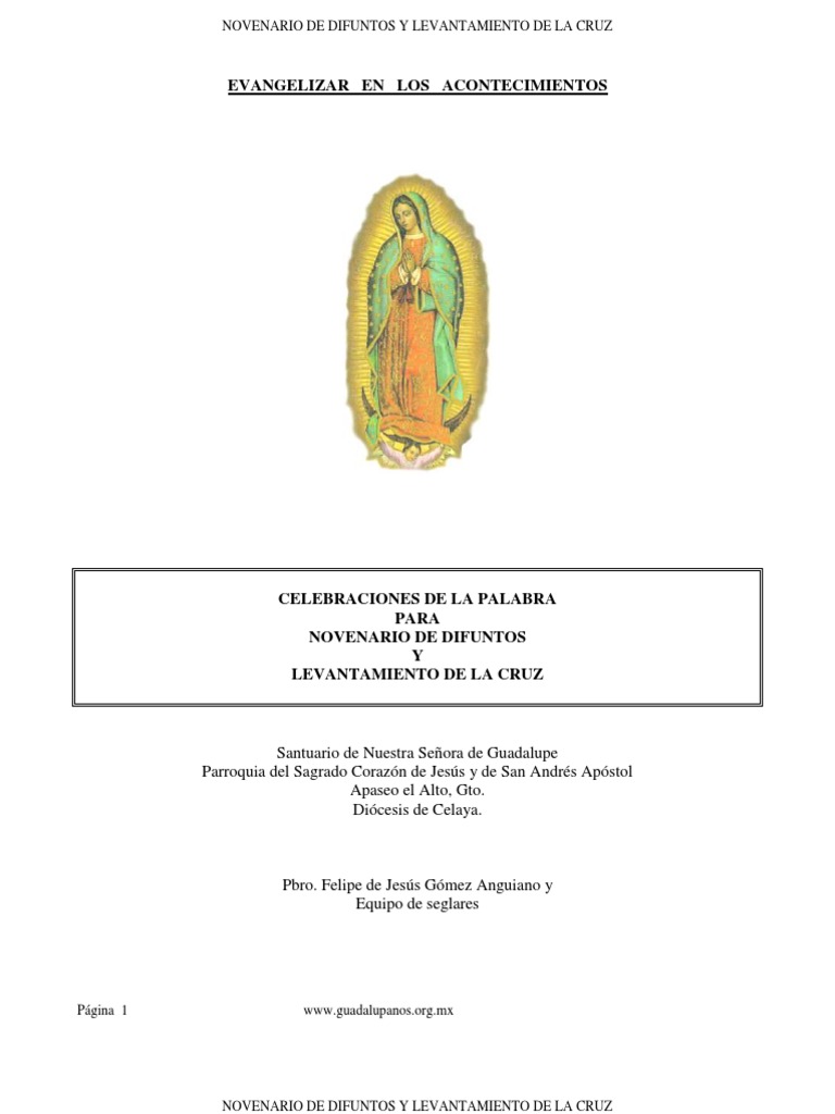 Novenario de Difunto y Levantamiento de C | PDF | Misa (liturgia) | Oración