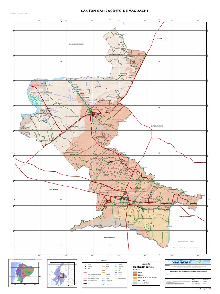 Mapa del Cantón San Jacinto de Yaguachi, Ecuador | PDF