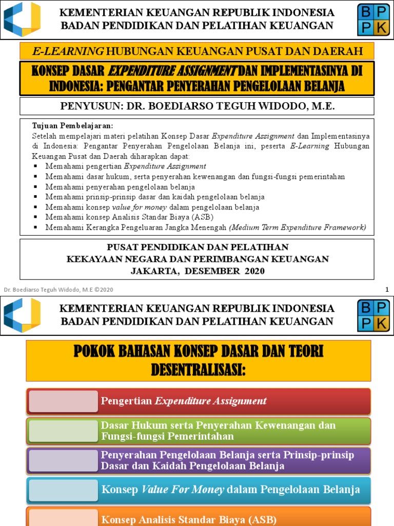 Konsep Dasar Expenditure Assignment - Elhkpd.edit - Final | PDF