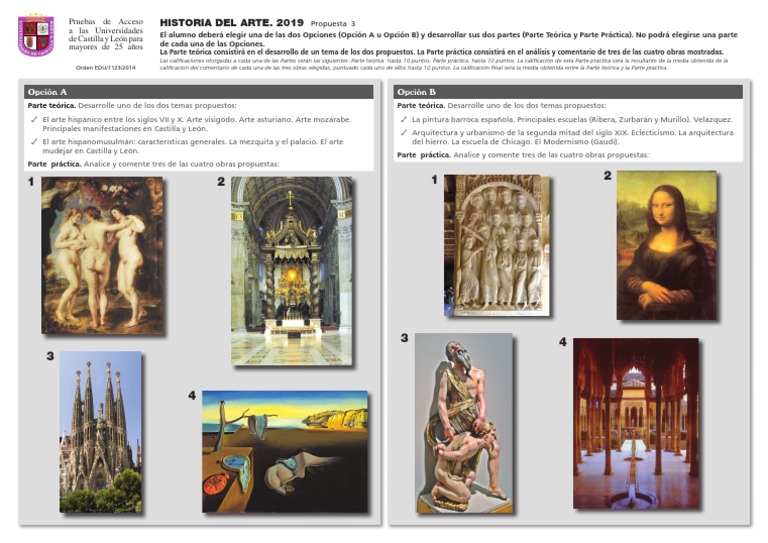 Pruebas de Acceso Universitarias 25+ | PDF | Las artes | Estética