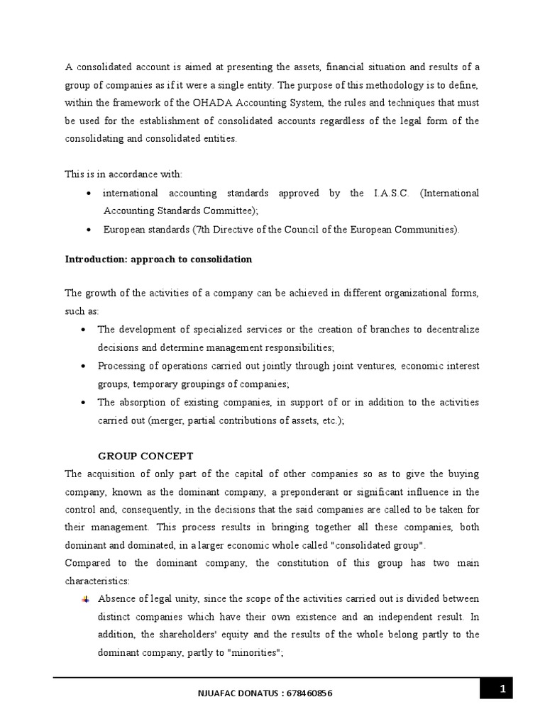 Introduction: Approach To Consolidation: NJUAFAC DONATUS: 678460856 ...