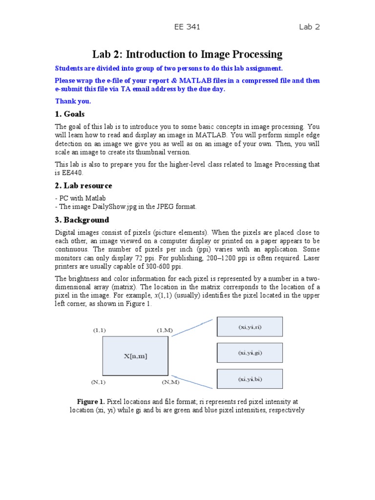 Lab 2 | PDF | Pixel | Digital Image