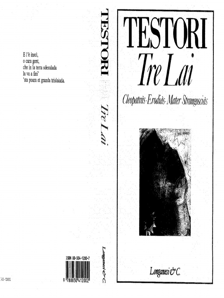 Testori. Tre Lai | PDF