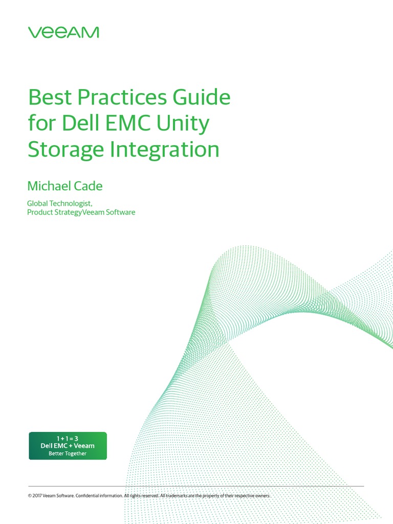 Best Practices Guide For Dell EMC Unity Storage Integration: Michael Cade | PDF | Backup ...