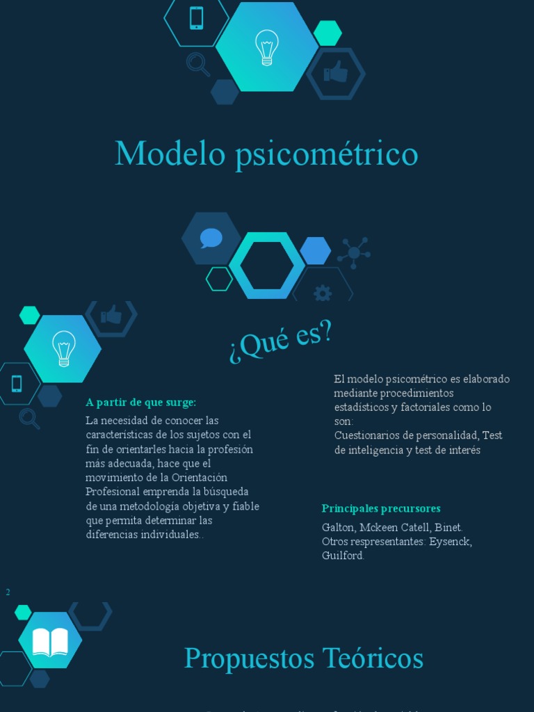 Modelo Psicométrico en Orientación Profesional | PDF | Sicología | Teoría